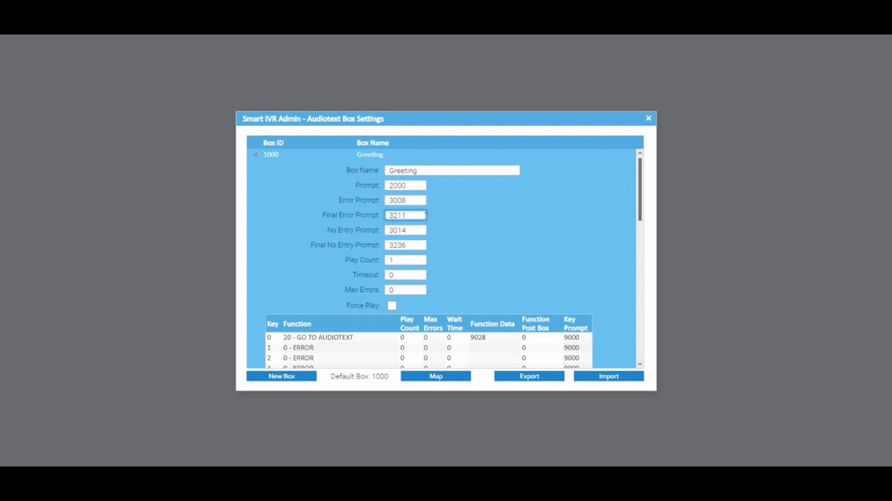 Audiotext Boxes - IVR Admin