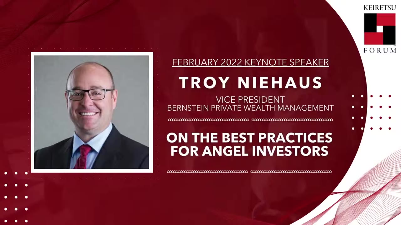 Best Practices For Angel Investors with Troy Niehaus