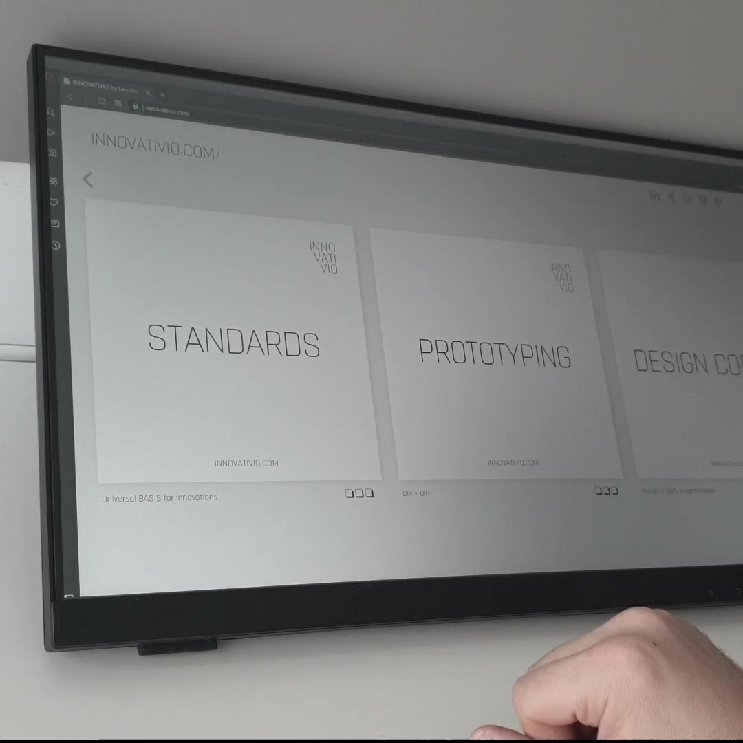 INNOVATIVIO.COM Demonstration via Touchscreen Monitor