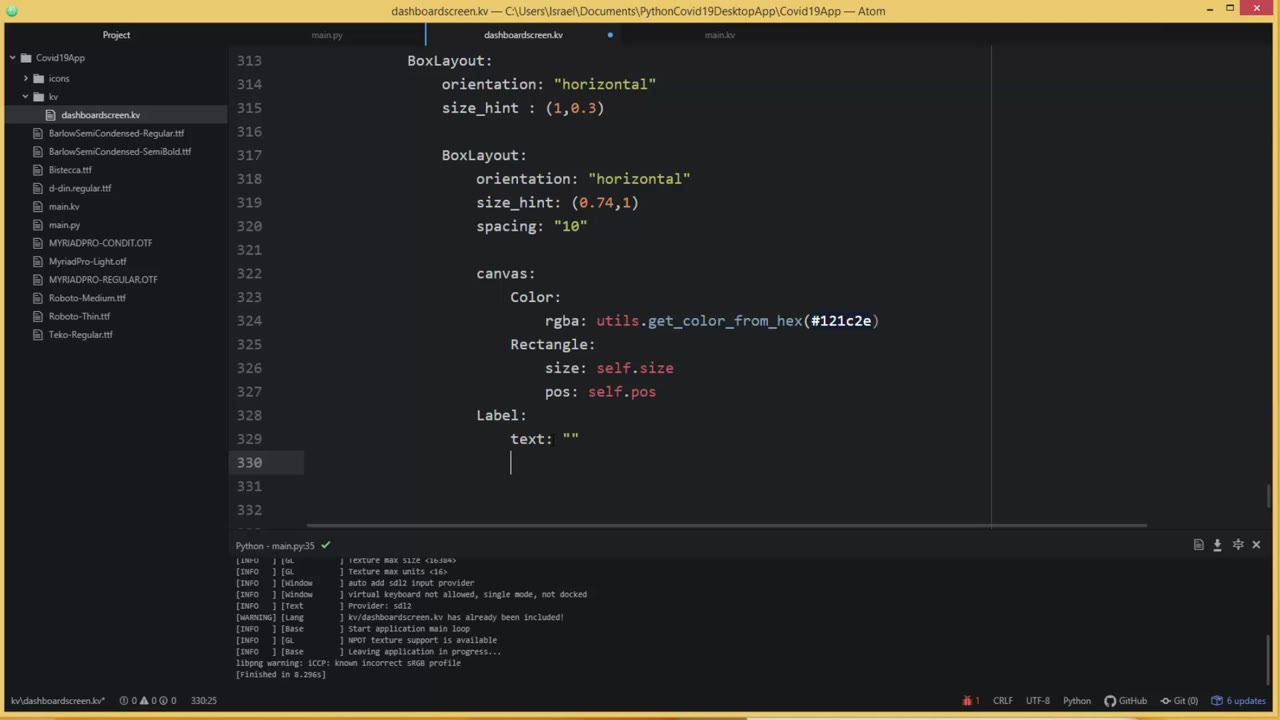 7 Coding the recovered cases widget