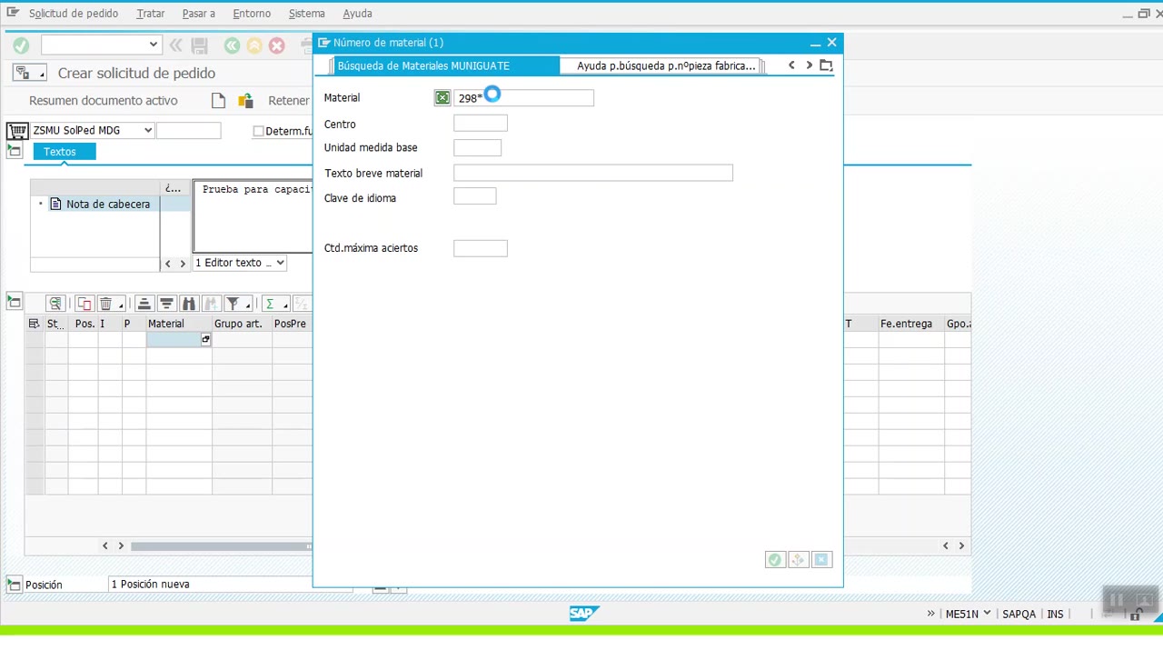 MM2 - 4 SolPed Compras de Materiales