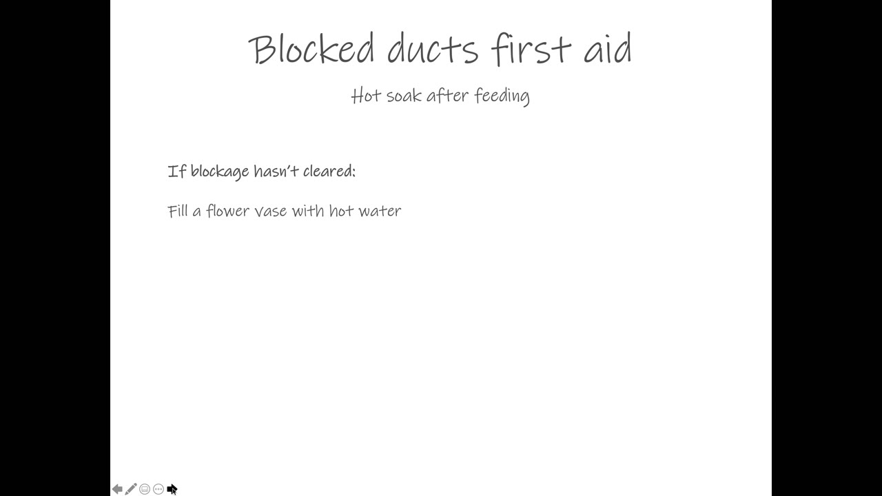 Blocked Ducts First Aid