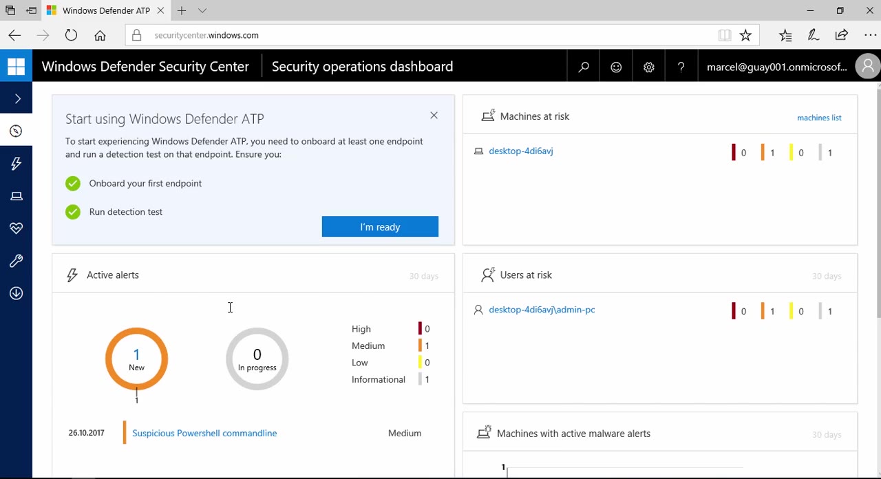 Lab 25: Windows Defender ATP: How to use Windows Defender Security ...