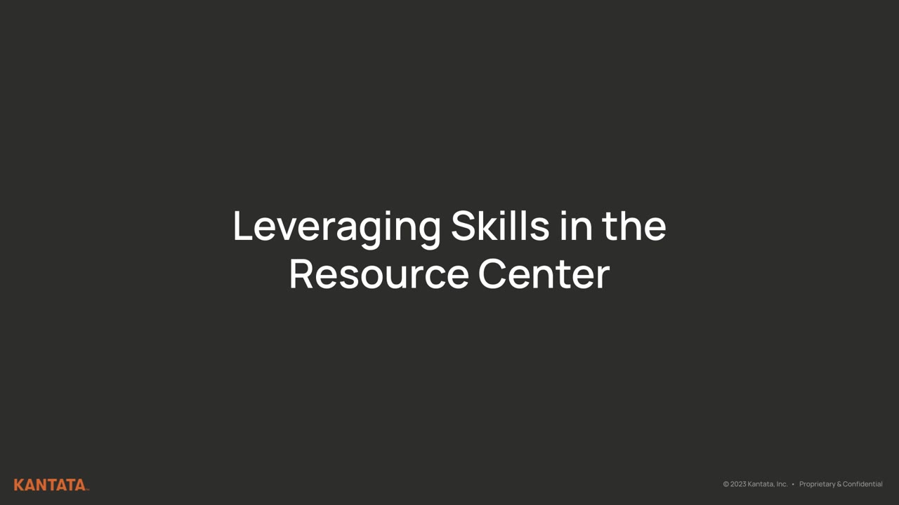 Leveraging Skills in the Resource Center