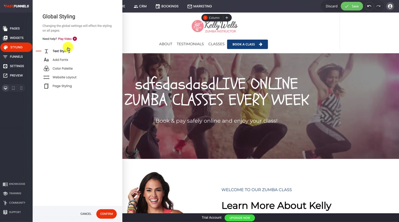 zumba funnel - overview