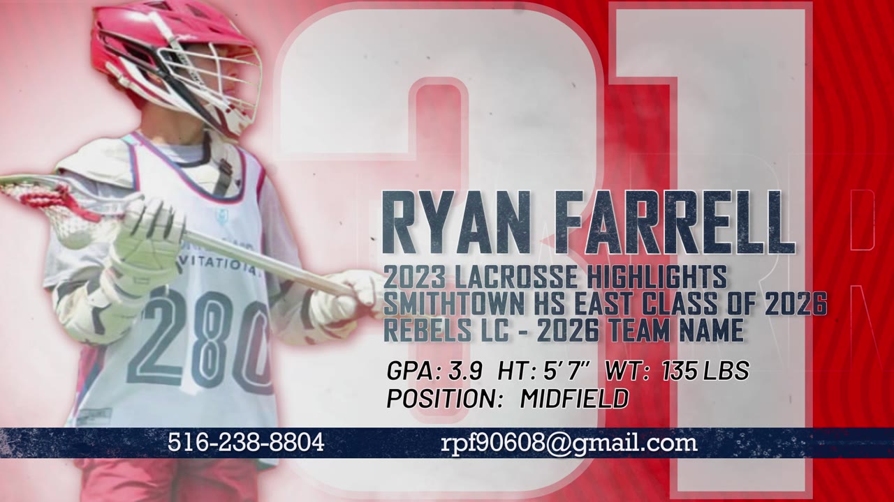 Ryan Farrell - 2023 Lacrosse Highlights