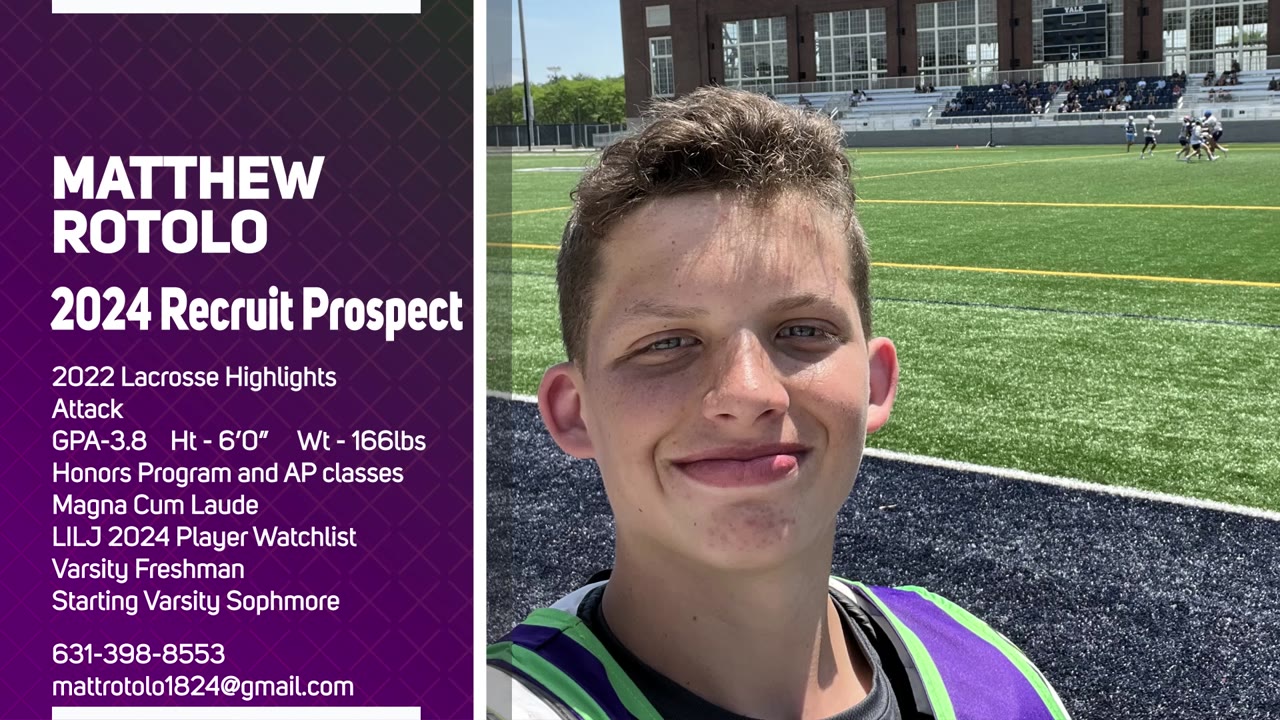 Matt Rotolo - 2022 Lacrosse Highlights