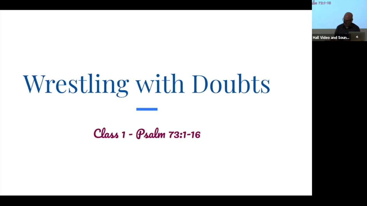 Jan 28, 2023 John Perks Study Class #1