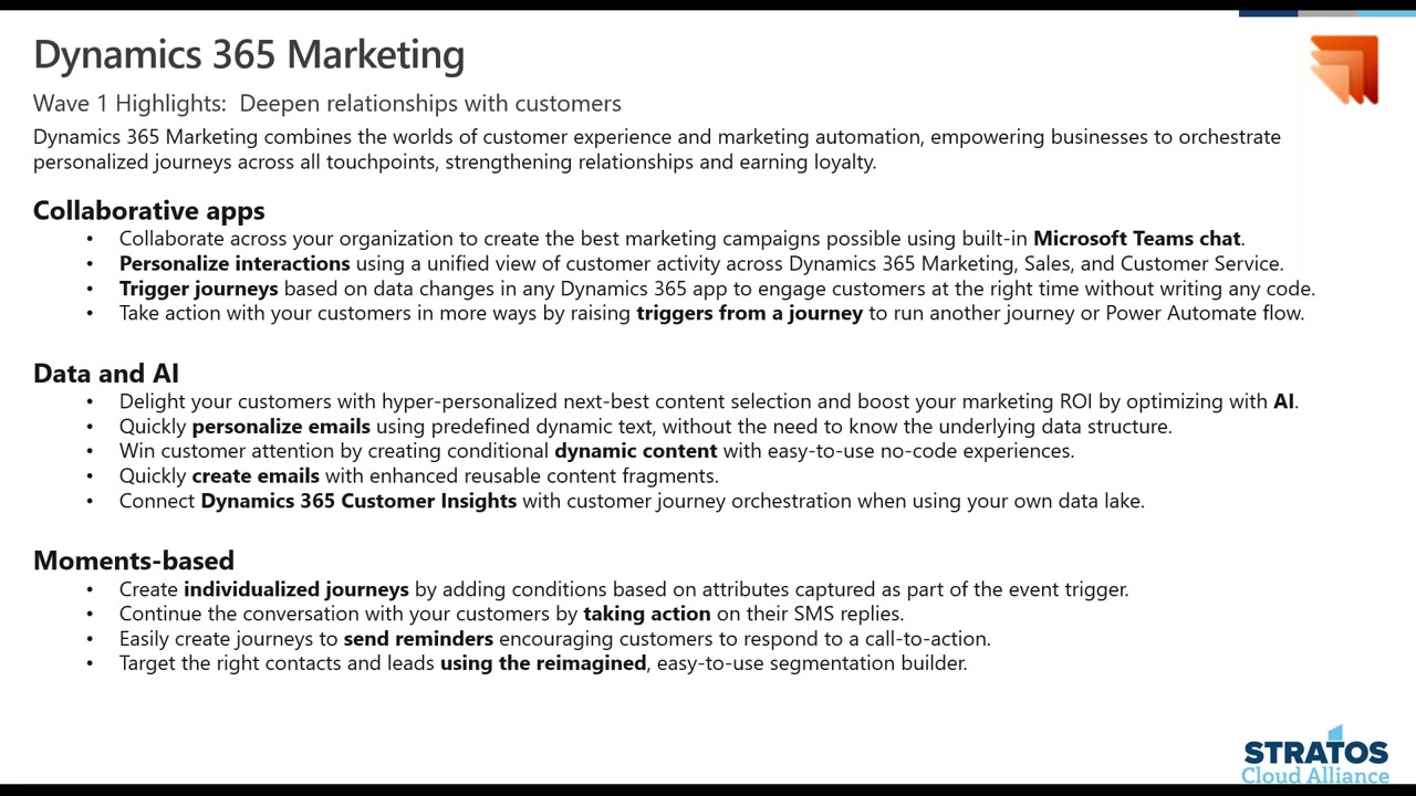 Stratos Cloud Dynamics 365 Customer Engagement 2022 Release Wave 1 Deep ...