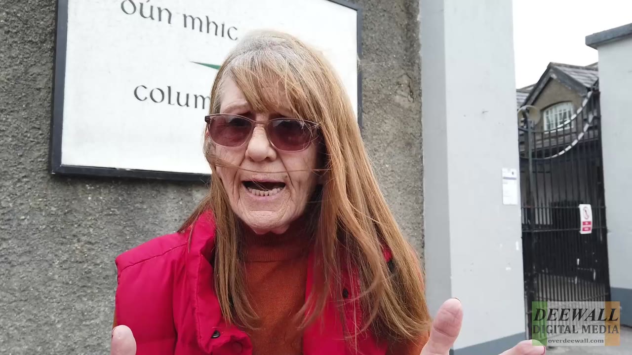 Dee interviews Allie, Columb Barracks.