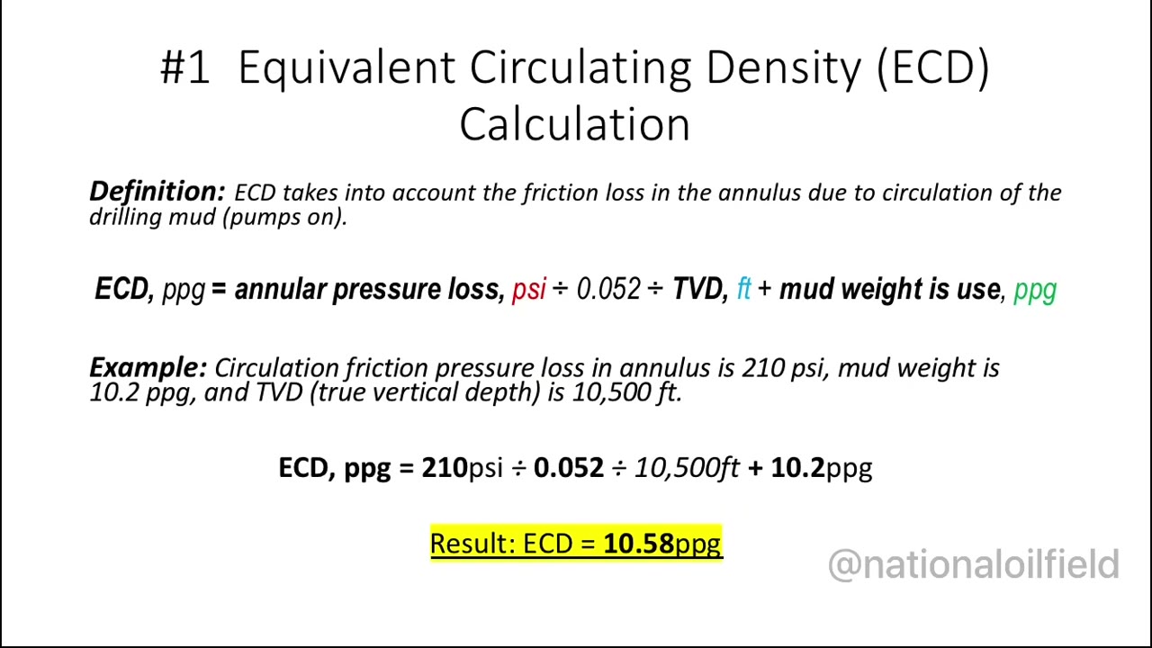 How to Calculate Equivalent Circulating Density (ECD)
