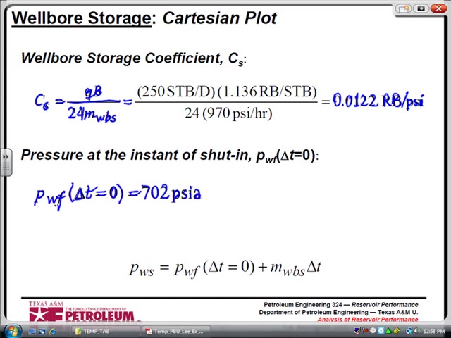Pressure Build up test analysis part 1