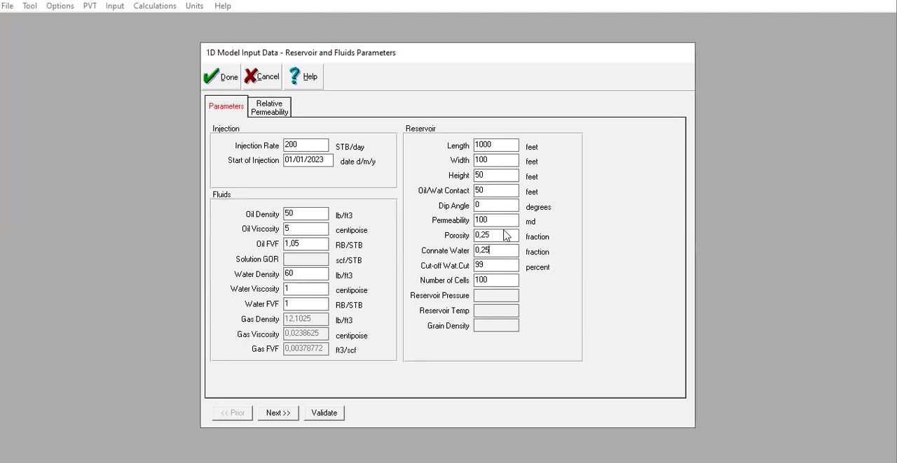 MBAL 95: ID Model of Water Injection