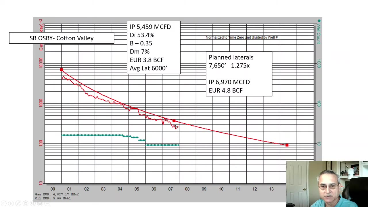 Horizontal shale well type curves