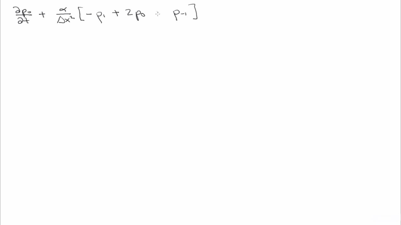 Spatial Approximation with Finite DIfferences Spatial Approximation with Finite DIfferences